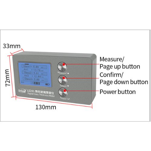 Máy đo độ dày kính kỹ thuật số LS201
